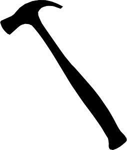 Hammer silhouette - Free Vector Silhouettes | Creazilla