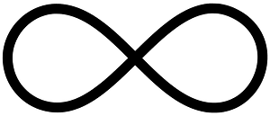 Infinity Symbol 3D silhouette