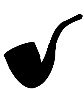 Vintage smoking pipe - Free vector silhouettes on creazilla.com