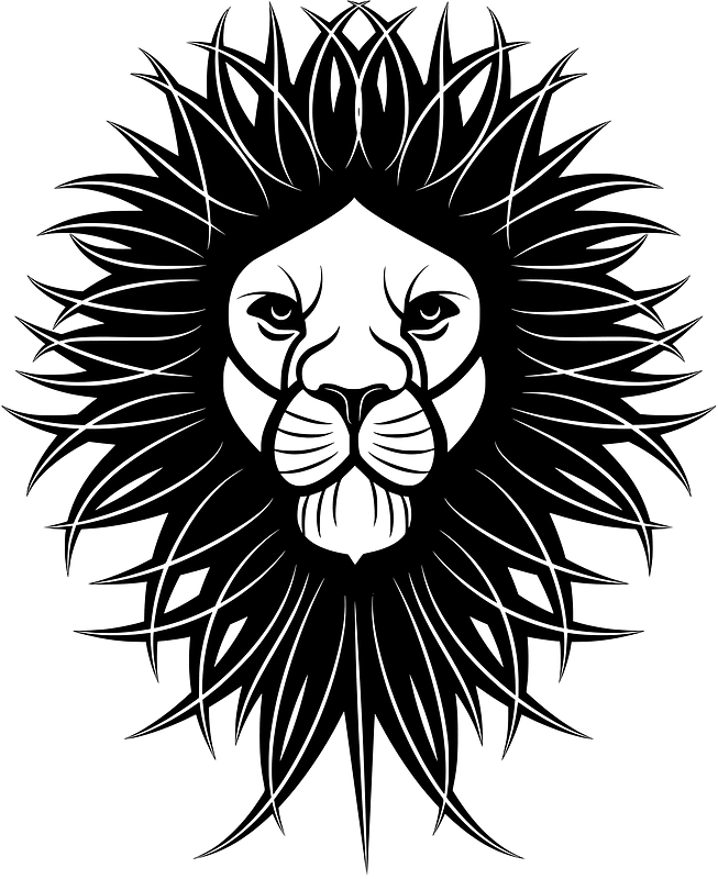 Lion head - Free vector silhouettes on creazilla.com