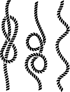 Nautical rope knot - Free vector silhouettes on creazilla.com