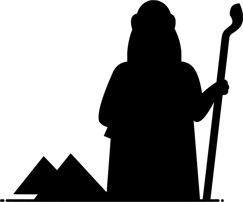 Moses - Free vector silhouettes on creazilla.com