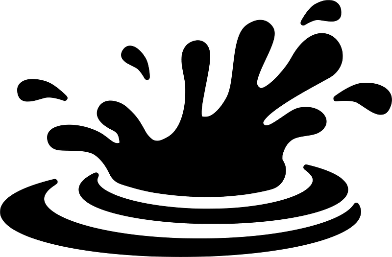 Water splash - Free vector silhouettes on creazilla.com