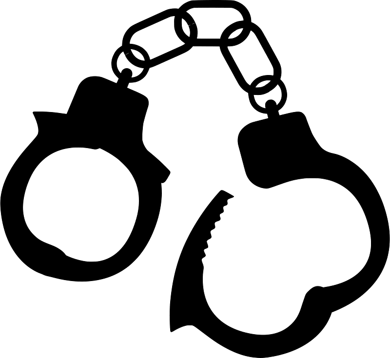 Handcuffs - Free vector silhouettes on creazilla.com