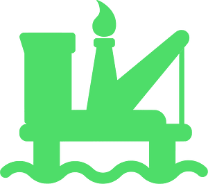 Oil rig silhouette - Free Vector Silhouettes | Creazilla