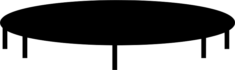 Trampoline - Free vector silhouettes on creazilla.com