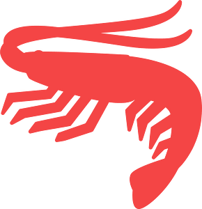 Shrimp silhouette - Free Vector Silhouettes | Creazilla