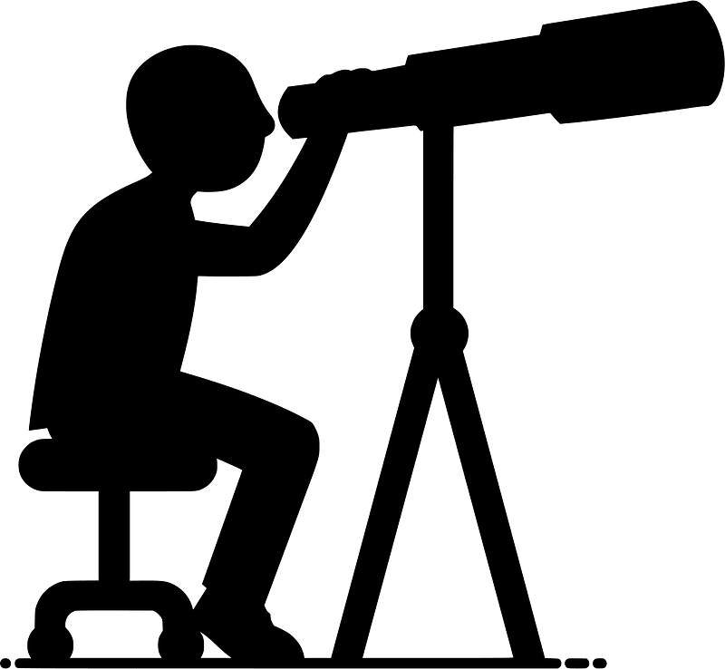 Astronomer - Free vector silhouettes on creazilla.com