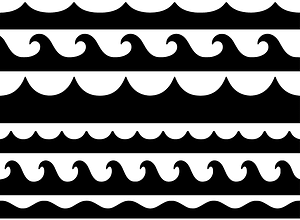 Waves - Free vector silhouettes on creazilla.com