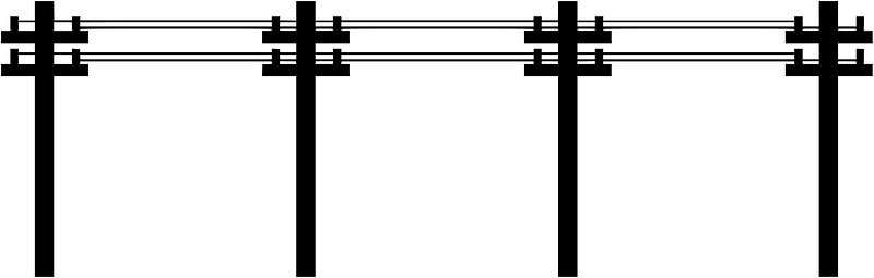 Overhead Power Line - Free vector silhouettes on creazilla.com