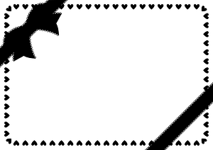 Ribbon heart frame - Free vector silhouettes on creazilla.com