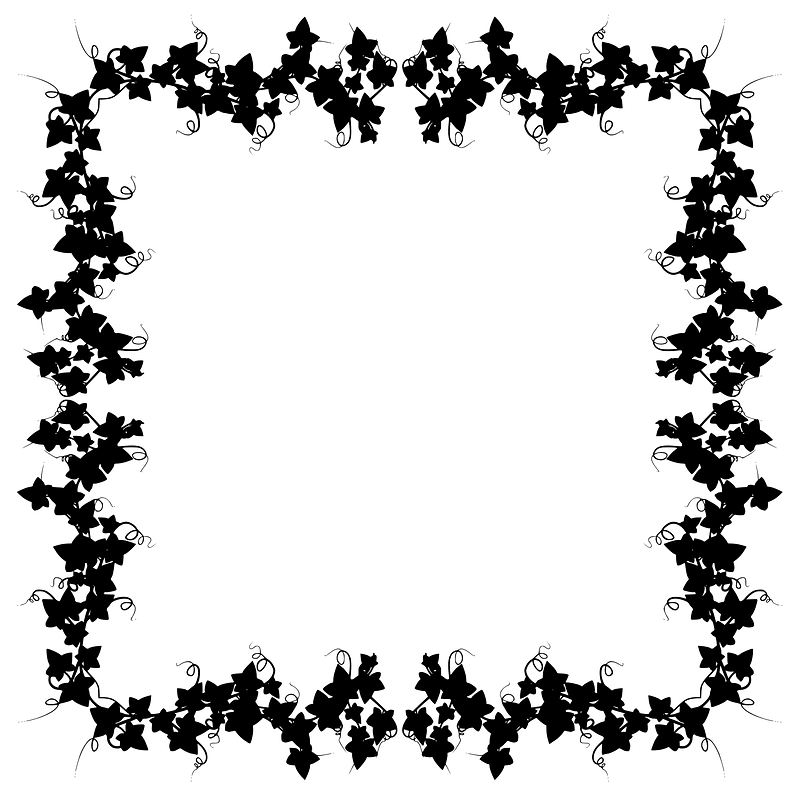 Ivy frame - Free vector silhouettes on creazilla.com