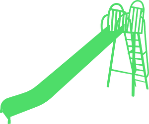 Playground Slide Silhouette