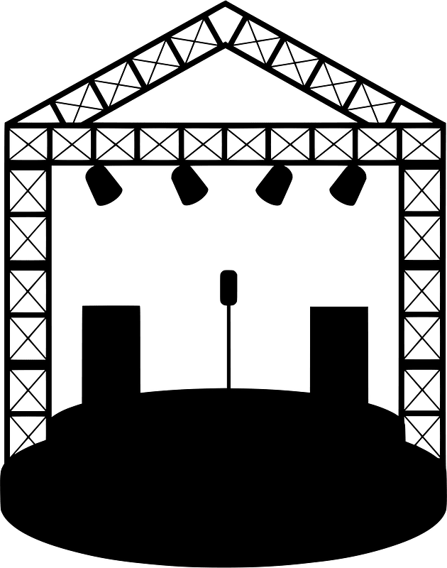 Stage - Free vector silhouettes on creazilla.com