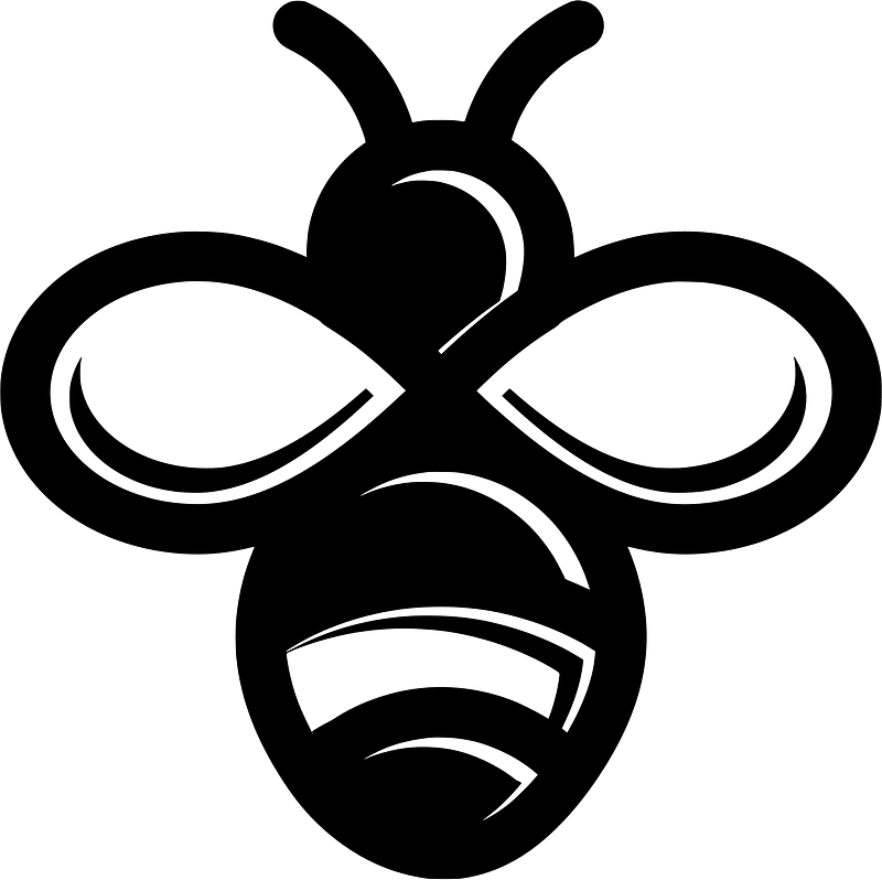 Bee logo - Free vector silhouettes on creazilla.com