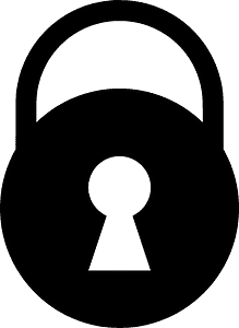 Pad lock - Free vector silhouettes on creazilla.com