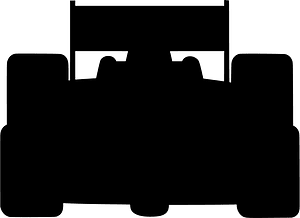 Formula 1 car - Free vector silhouettes on creazilla.com