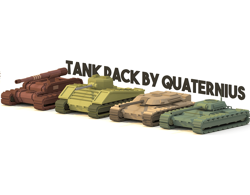 Tank Pack - Free 3d model on creazilla.com