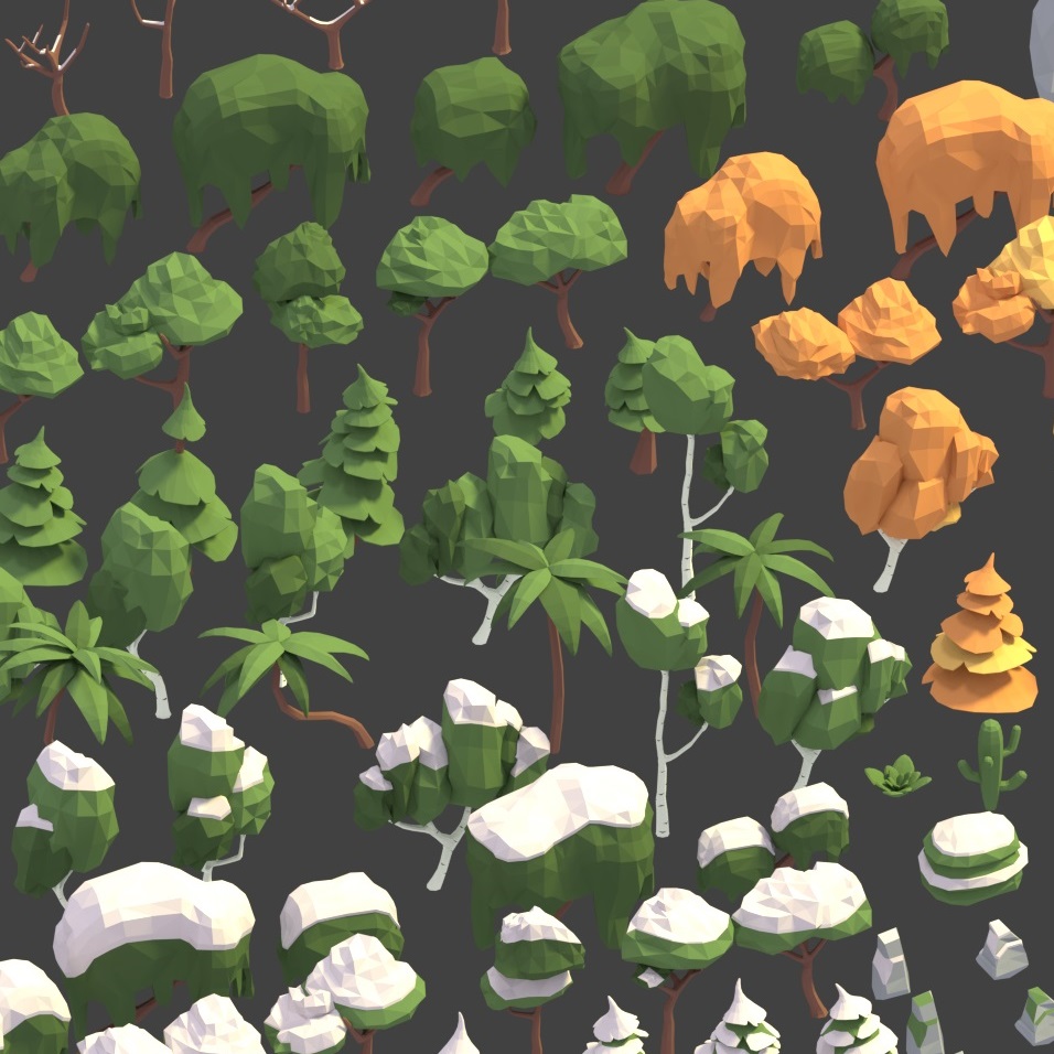 Ultimate Nature Pack - Free 3d model on creazilla.com