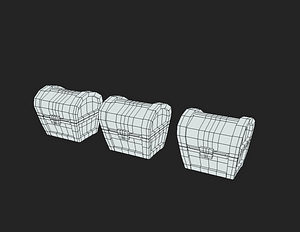 Animated Cartoon Chest Kit - Free 3d model on creazilla.com