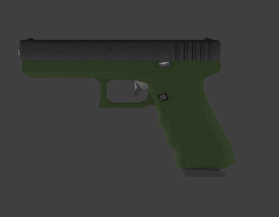 Animated glock pistol - Free 3d model on creazilla.com