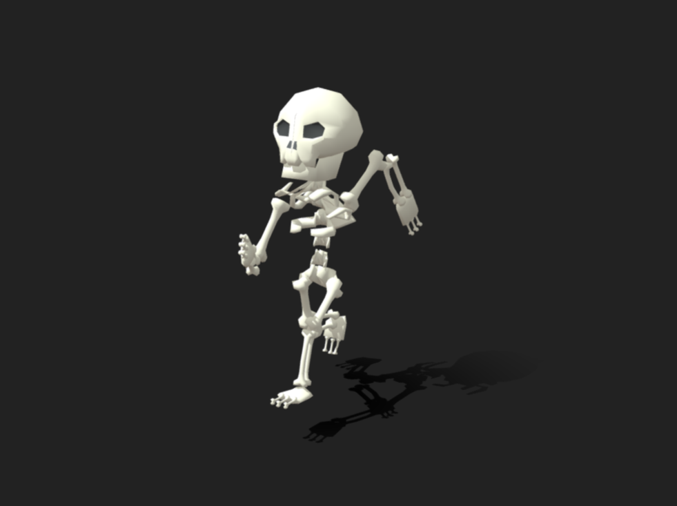 Animated Skeleton - Free 3d model on creazilla.com