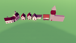 Low Poly Medieval Buildings - Free 3d model on creazilla.com