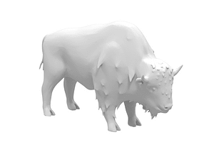 Bison - Free 3d model on creazilla.com