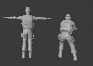 Rigged SWAT officer - Free 3d model on creazilla.com
