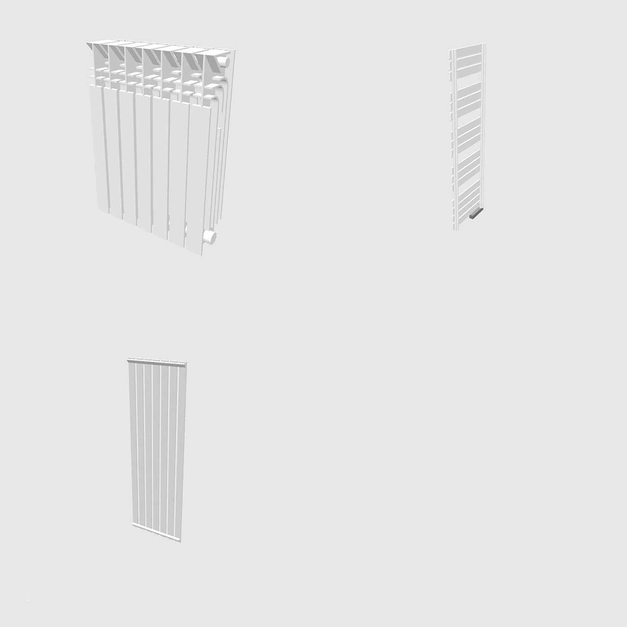 Set of radiators - Free 3d model on creazilla.com