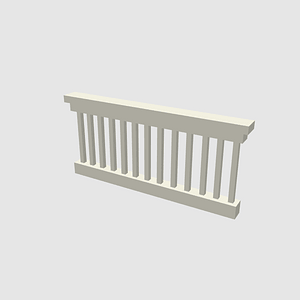 Set of railing - Free 3d model on creazilla.com