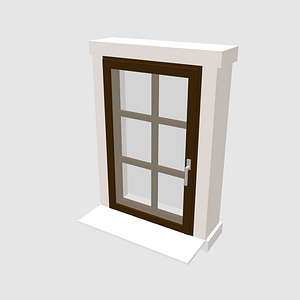 Set of windows - Free 3d model on creazilla.com