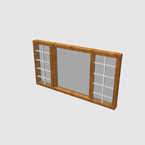 Set of windows - Free 3d model on creazilla.com