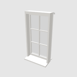 Set of windows - Free 3d model on creazilla.com
