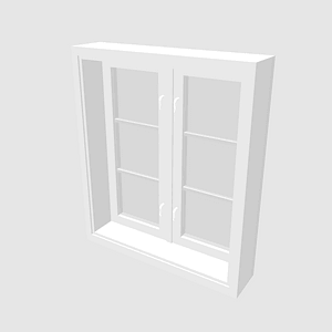 Set of Windows - Free 3d model on creazilla.com