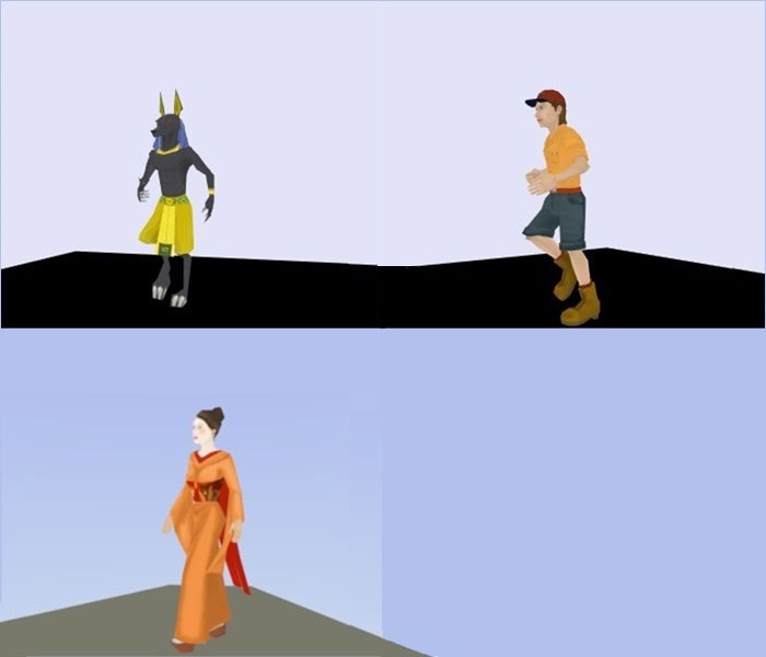 Characters Set - Free 3d model on creazilla.com