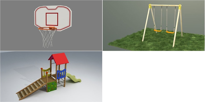 Playground Set - Free 3d model on creazilla.com