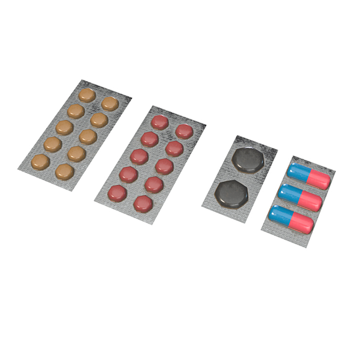 Pills - Free 3d model on creazilla.com