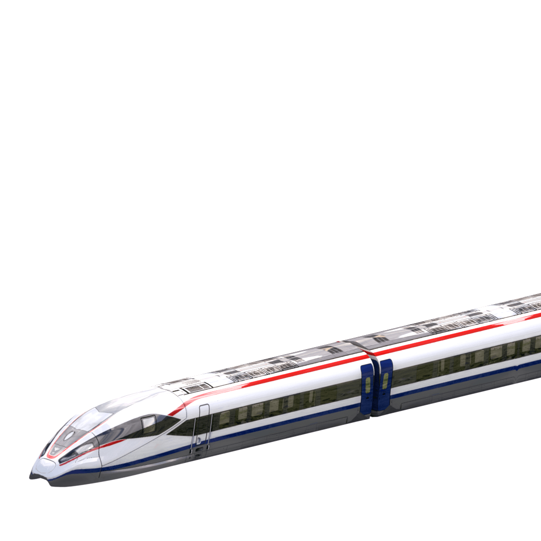 High Speed Train - Free 3d model on creazilla.com