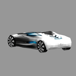 Futuristic Car - Free 3d model on creazilla.com