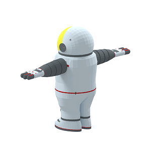 Cartoon Astronaut - Free 3d model on creazilla.com