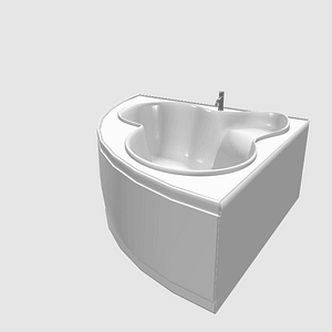 Set of Bath and Toilet - Free 3d model on creazilla.com
