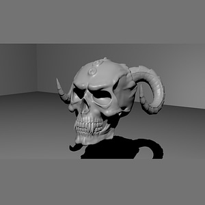 Evil Skulls Set 3d model