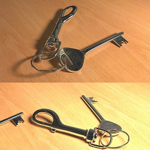 Keys - Free 3d model on creazilla.com