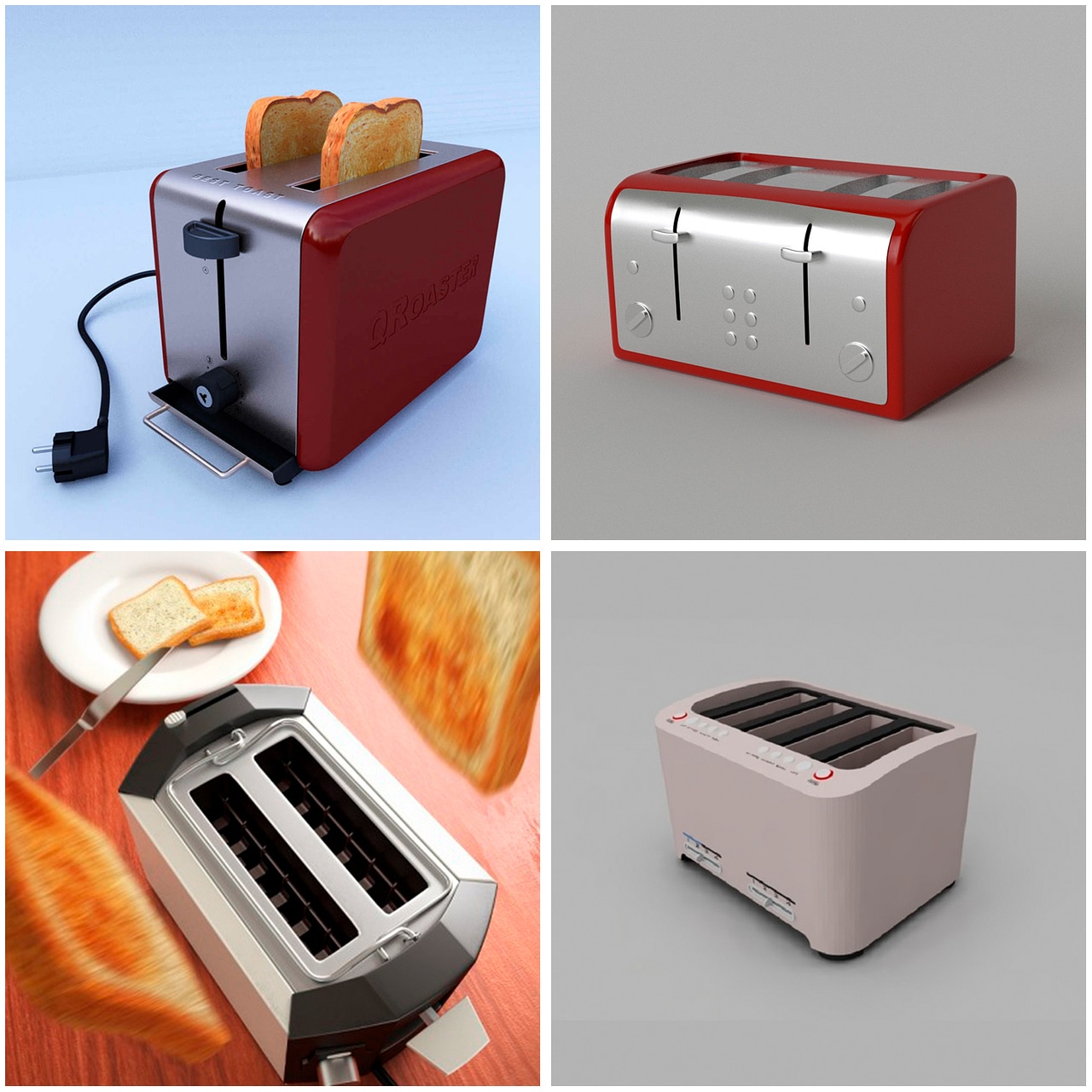 Toasters - Free 3d model on creazilla.com