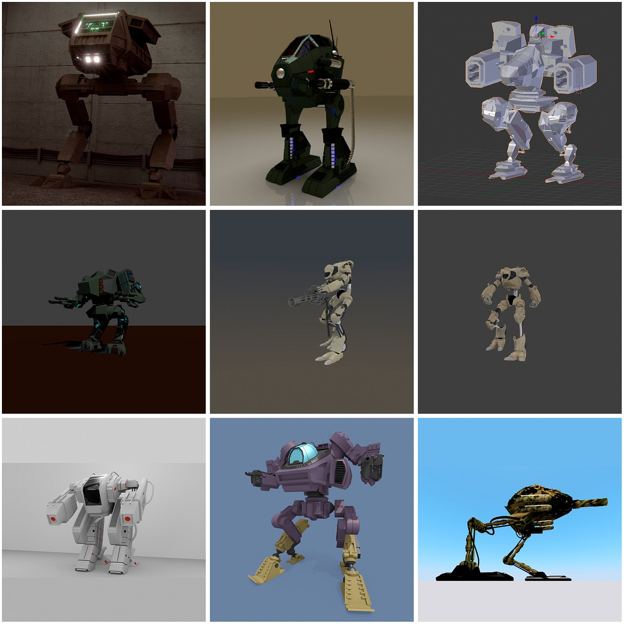 Mech - Free 3d model on creazilla.com
