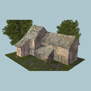 Old Taverns, Barns and Cabins - Free 3d model on creazilla.com