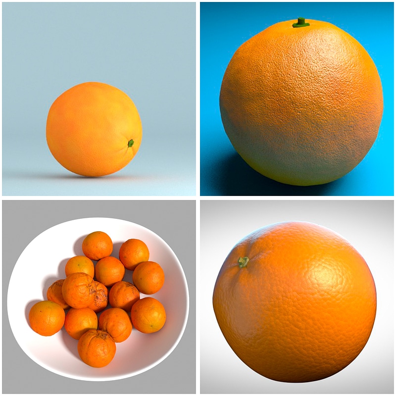 Oranges - Free 3d model on creazilla.com
