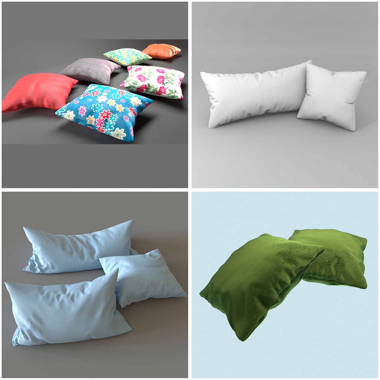 Pillows - Free 3d model on creazilla.com