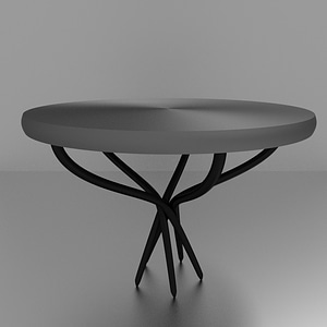 Round Tables - Free 3d model on creazilla.com